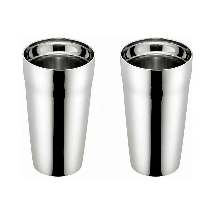 日本製 燕三条 ダブルタンブラー300ml 2P 内面ミラー仕上げ 代引不可 : リコメン堂 - 通販 - Yahoo!ショッピング