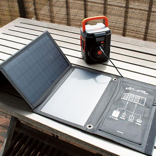 Solpa これだけで安心 簡単ポータブル電源・ソーラーパネルセット エネポルタ・ベーシック K21388218 生活家電 代引不可 : an ...