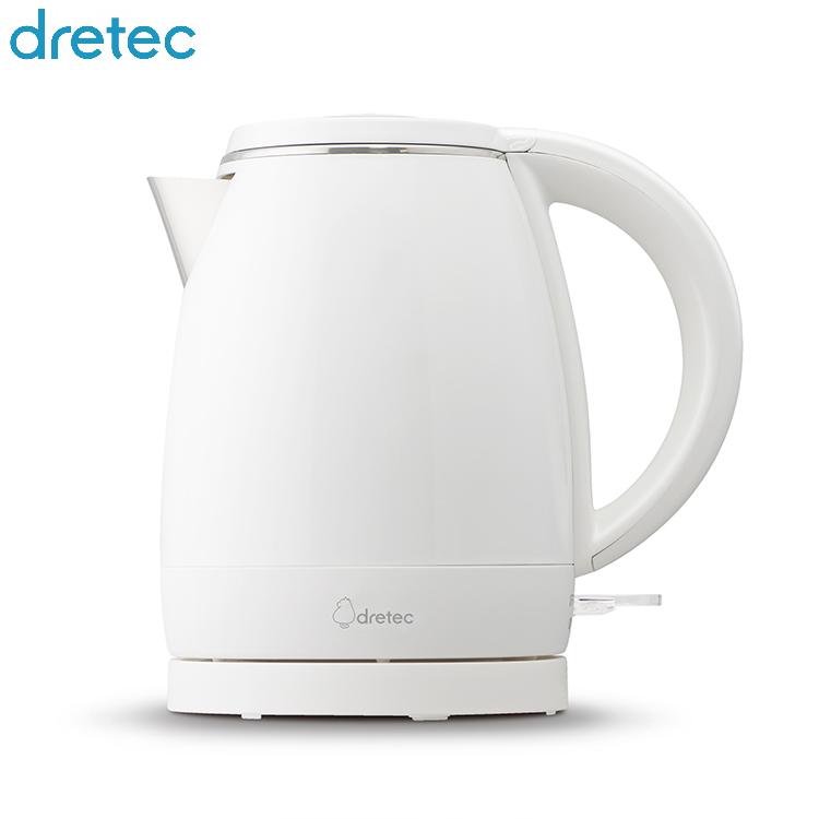 ドリテック 電気ケトル リコリス 0.8L ホワイト PO-151WT 電気ポット 湯沸かし器 やかん キッチン 日本メーカー dretec : リコメン堂 - 通販 - Yahoo!ショッピング