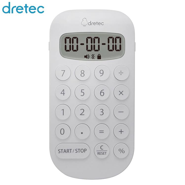 ドリテック 時計付電卓バイブタイマー ホワイト CL-133WT タイマー 時計付き 電卓付き 多機能タイマー 日本メーカー dretec : リコメン堂 - 通販 - Yahoo!ショッピング