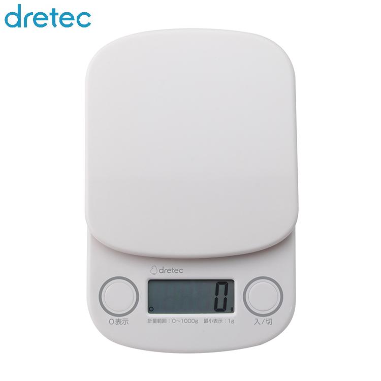 ドリテック デジタルスケール 1kg ホワイト KS-630WT はかり 計量 キッチンスケール 日本メーカー dretec : リコメン堂 - 通販 - Yahoo!ショッピング