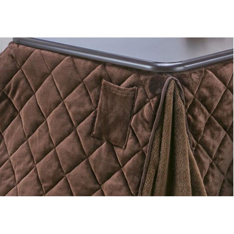 ダイニングこたつテーブル こたつ布団セット 105×80cm 2点セット 600W