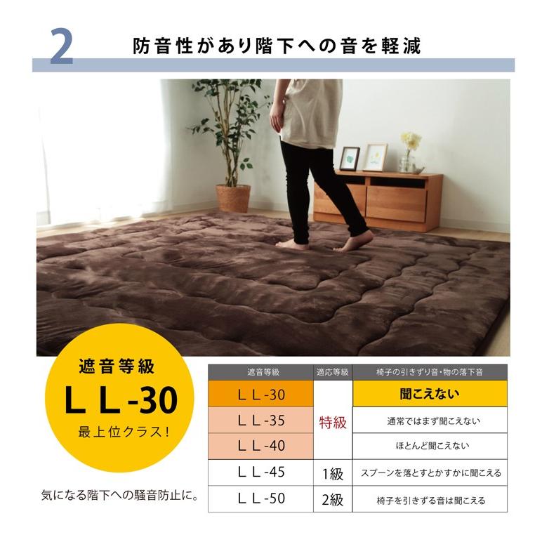 ラグ こたつ敷き布団 長方形大 幅広ラグ 約220×300cm 無地 敷き物