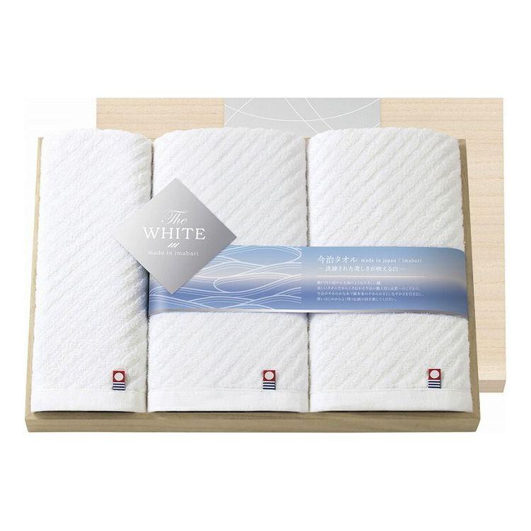 今治 ザ ホワイト 日本製 スリムバスタオル2P&フェイスタオル 木箱入 65540 代引不可 : リコメン堂 - 通販 - Yahoo!ショッピング