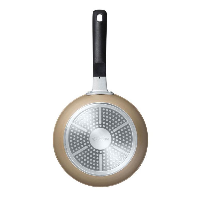 京セラ KYOCERA フライパン 20cm IH対応 ガス火OK ベージュ セラブリッド セラミック シンプル おしゃれ CF-20C-WBG フッ素不使用 PFOA : リコメン堂 ...