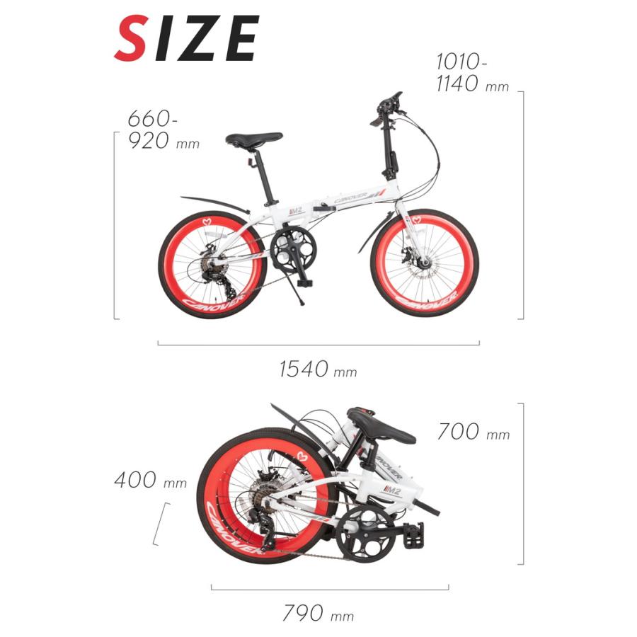 折りたたみ自転車 CANOVER CA-M2 20インチ ブラック カノーバー 折りたたみ自転車 CANOVER CA-M2 20インチ ブラック カノーバー