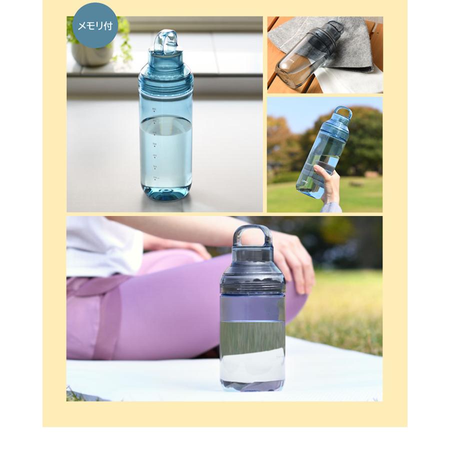LIPPY 洗いやすい ウォーターボトル 1L 1リットル 日本製 メモリ付き 軽量 トライタン 透明 広口 水筒 ボトル 常温ボトル パッキン付き ハンドル付き : リコメン堂 - 通販 ...