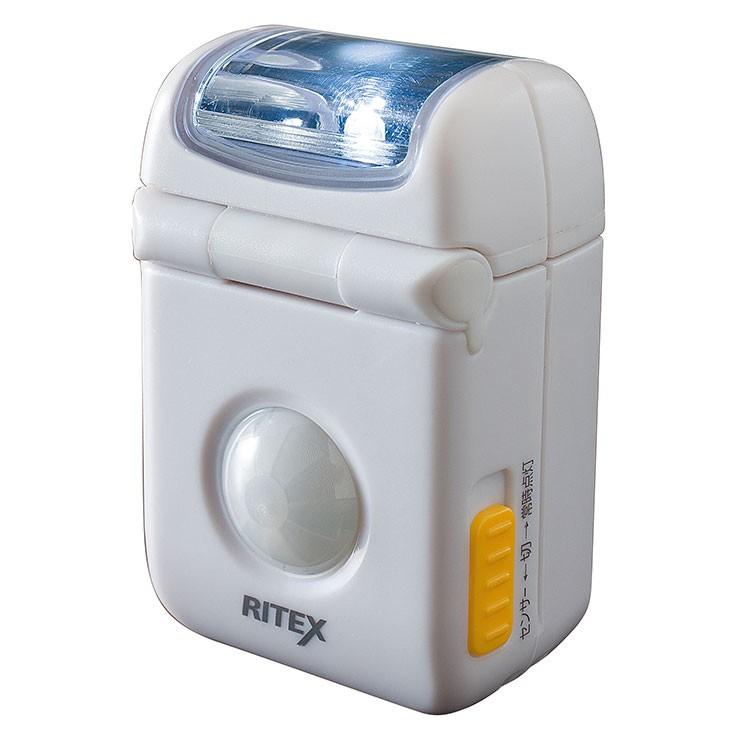 ムサシ LED マイクロセンサーライト ワークサポート 作業 警告 防雨 防犯 センサーライト ASL-010 代引不可 :oo ...