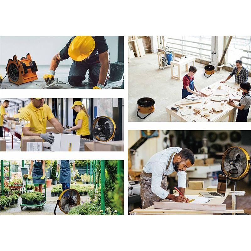 CAT 工場扇 サーキュレーター 工業扇風機 床置式 キャタピラー社 フロアファン ハイパワー 大型 45cm スタンドタイプ HVP-18S ...