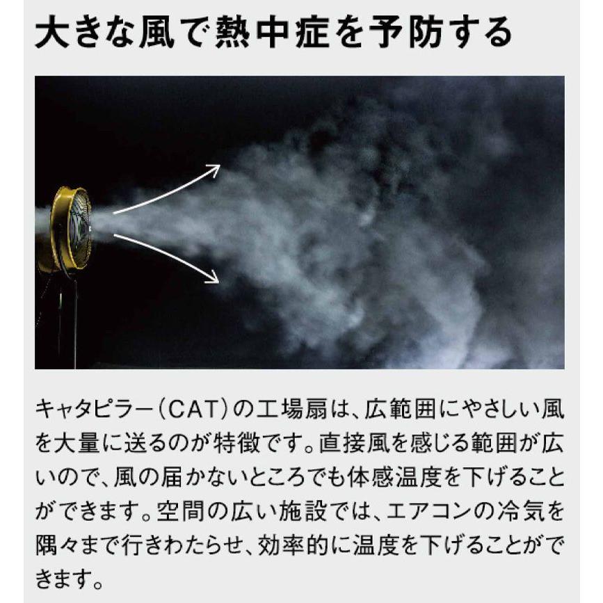 CAT 工場扇 サーキュレーター 工業扇風機 床置式 キャタピラー社 フロアファン ハイパワー 大型 45cm スタンドタイプ HVP-18S ...