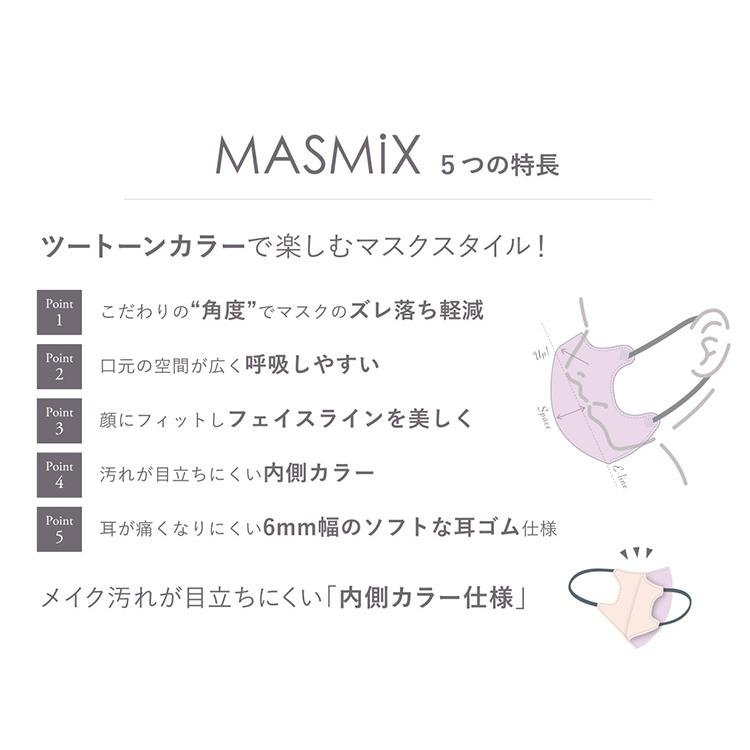 5個同色セット MASMIX 7枚入 マスク マスミックス カラーマスク ツートン ツートンマスク 川本産業 おしゃれ ツートンカラー 代引不可 メール便 : リコメン堂 - 通販 ...