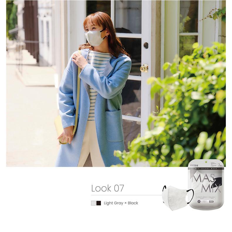 MASMIX 7枚入 マスク マスミックス カラーマスク ツートン ツートンマスク 川本産業 おしゃれ ツートンカラー 代引不可 メール便 : リコメン堂 - 通販 - Yahoo!ショッピング