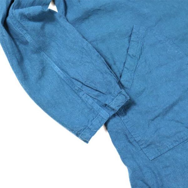 フランス軍タイプ麻綿混ワークコート ミッドナイトブルー 2（メンズM