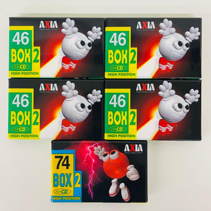 46×4本 74×1本 全5本 AXIA BOX2 ハイポジション カセットテープ : リユースマーケット - 通販 - Yahoo!ショッピング