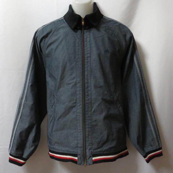 adidas 古着 メンズM adidas/アディダス ジップアップ ジャケット スポーツ カジュアル デニム/ブルー 387725 : 新品 ...