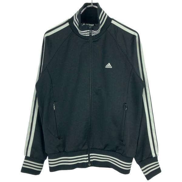 adidas 古着 メンズL adidas/アディダス トラックジャケット ジャージ フルジップ スポーツ ウォーキング ブラック ...