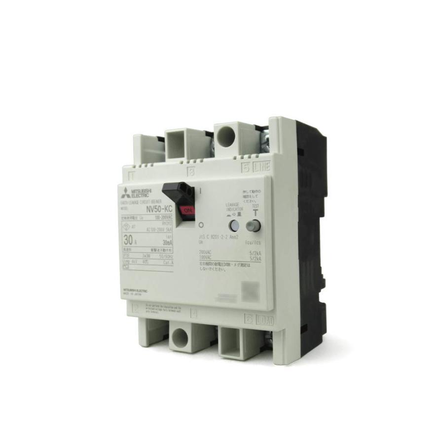 三菱電機 NV50-KC 3P 30A 30MA (漏電遮断器) (3極) (AC 100-200V) NN : リサイクルプロショップ - 通販 - Yahoo!ショッピング