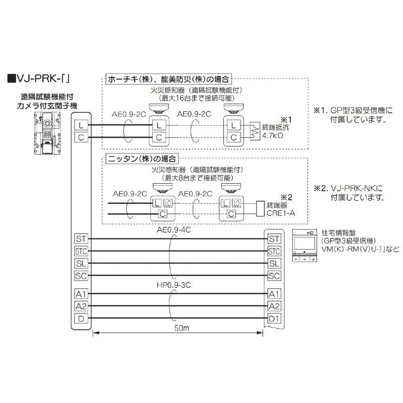 アイホン VJ-PRK-HO 遠隔試験機能付カメラ付玄関子機ホーチキ（株）製対応 玄関パネル対応型 中継器内蔵 ブランド名：アイホン : ama-6660-3 : リサイクルプロショップ ...