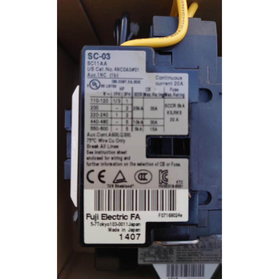 新SC・NEO SCシリーズSW-03RM/3H電磁開閉器 可逆形 3素子サーマルリレー付コイル定格電圧(200〜220V) モータ容量 AC200V(0.1kW)0.48- 0.72A ...