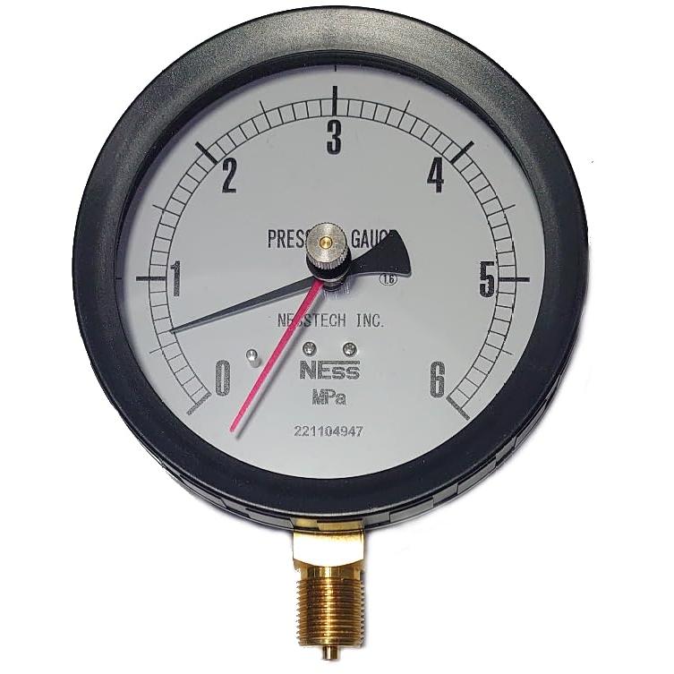 ネステック(NESS) A型圧力計 FIRST GAUGE プラスチックケース 設置針付 AT G3/8 100 圧力6MPa 屋外用 型式 ： P223 : リサイクルプロショップ - 通販 ...