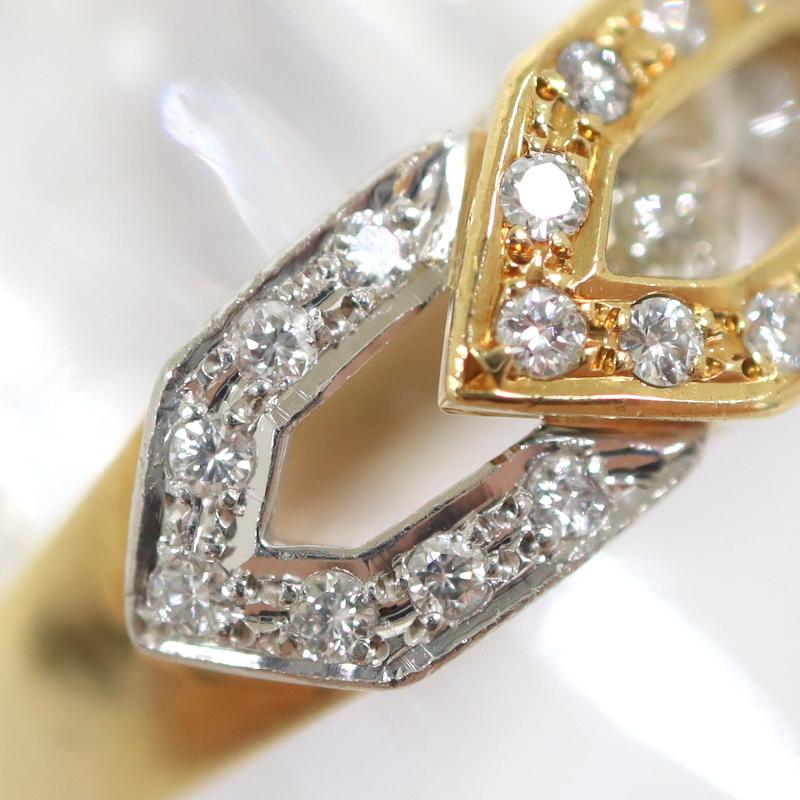 【Jewelry】 ダイヤモンド デザインリング K18・Pt900 0.22ct 4.6g #10【中古】【代金引換不可】/br4251tg : リサイクルショップドリーム - 通販 ...