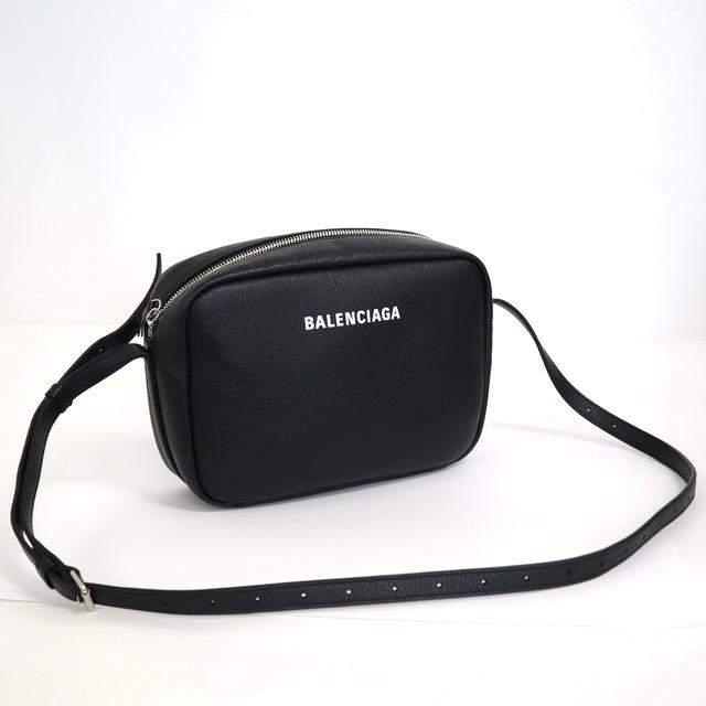 【BALENCIAGA】バレンシアガ エブリデイ 2WAYカメラバッグ レザー ブラック×シルバー金具 679267【中古】【代金引換不可 ...
