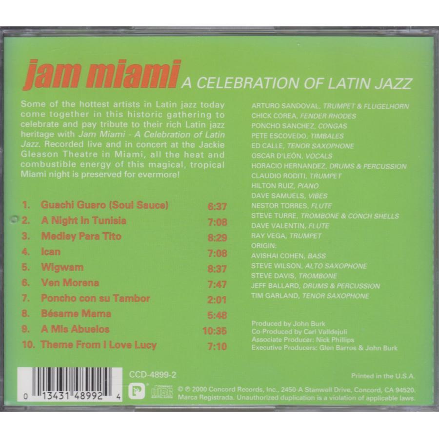 Arturo Sandoval, Chick Corea, Poncho Sanchez, Pete Escovedo / Jam Miami ...