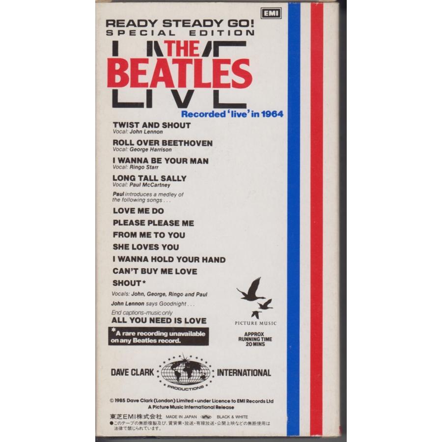 ザ・ビートルズ / ライヴ Ready Steady Go - The Beatles Live 歌詞カード・解説付 ★中古ビデオ VHS /000000 : RED BIRD ヤフー店 ...