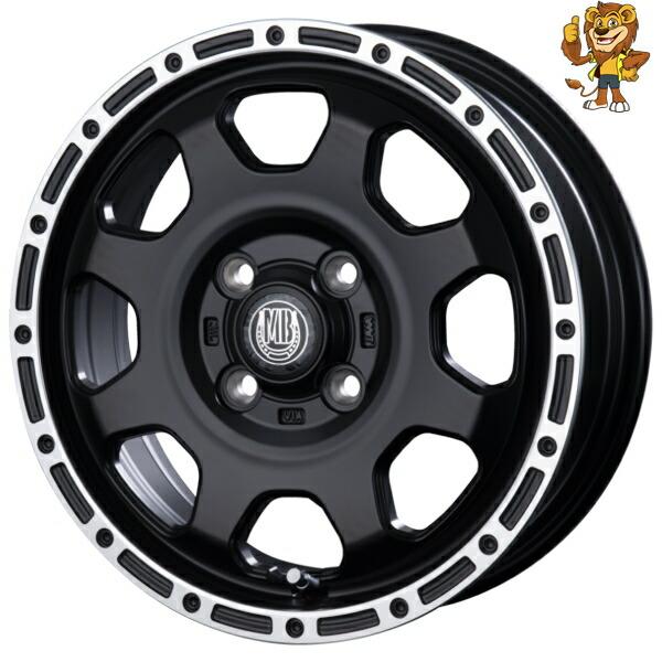 INTER MILANO ホイール4本セット BEST MUD BAHN XR-910K (MBK/RP) 14インチ 4.5J PCD：100/4H インセット：45 【個人宅発送可・在庫 ...