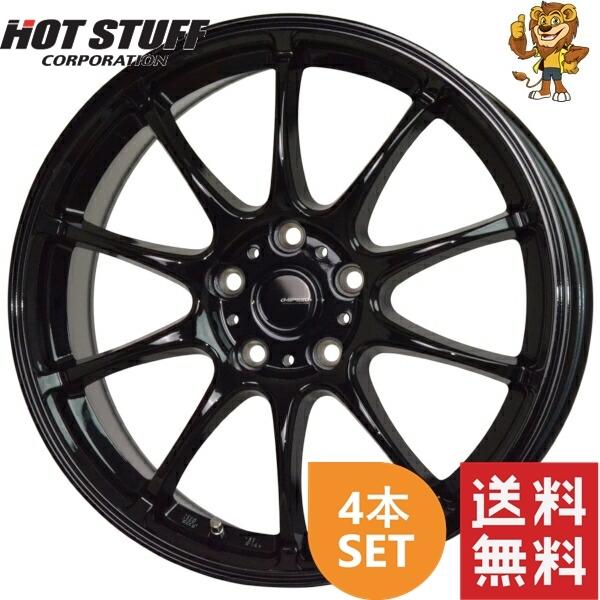 HOT STUFF ホイール4本セット G.speed G-07 (MBK) 17インチ 7.0J PCD：100/5H インセット：45 ジースピード : イエローライオンヤフー店 - 通販 ...