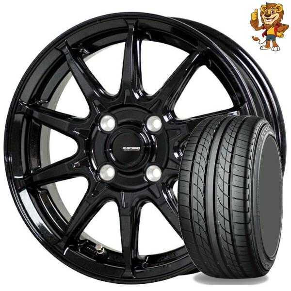 ヨコハマタイヤ サマータイヤホイール4本セット 155/55R14 69V YOKOHAMA DNA ECOS ES300 HOT STUFF ...
