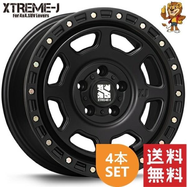 MLJ ホイール4本セット XTREME-J XJ07 17インチ 8.0J PCD:127 穴数:5 インセット:38 サテンブラック 【法人宛て発送限定】 : イエローライオンヤフー店 ...