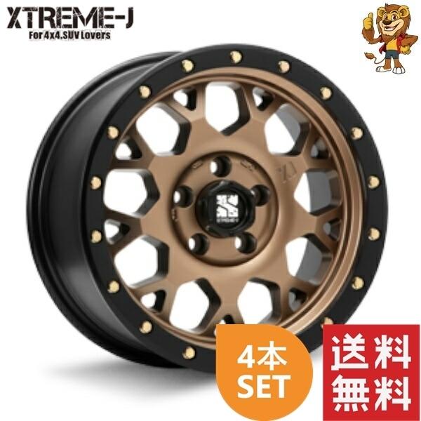 ホイール4本セット MLJ XTREME-J XJ04 16インチ 5.5J PCD:139.7 穴数:5 インセット:-5 マットブロンズ/ブラックリム 【法人宛て発送限定 ...