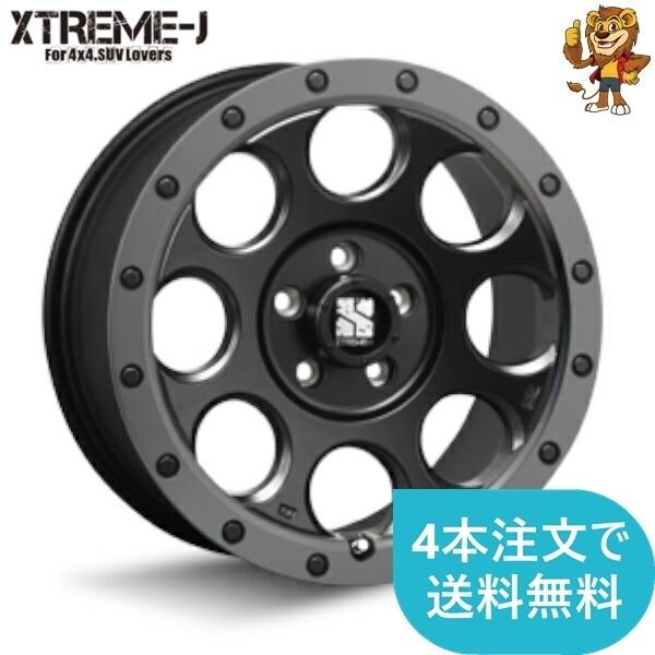MLJ ホイールのみ1本 XTREME-J XJ03 16インチ 8.0J PCD:114.3 穴数:5 インセット:18 フラットブラック/スモークフランジ 【法人宛て発送限定】 : イエ ...