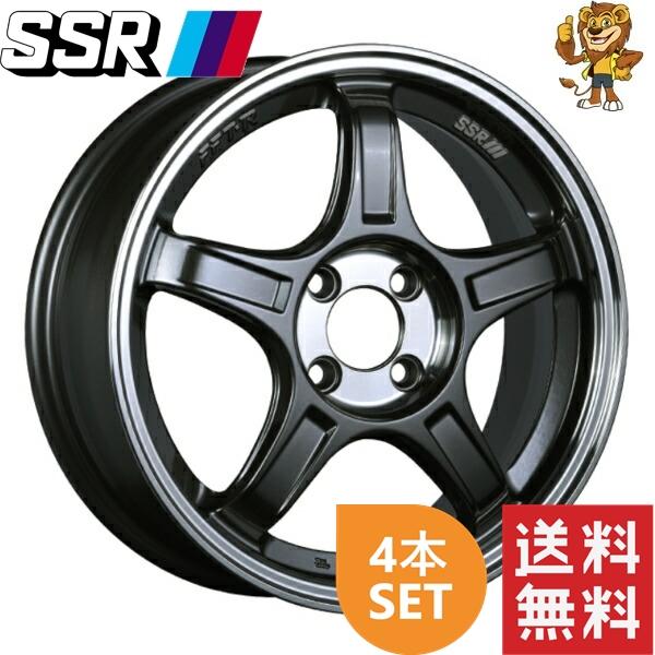SSR ホイール4本セット GTX03 (MGG/SC) 16インチ 6.5J PCD：100/4H インセット：48 マシンドグラファイトガンメタ/スモーククリア 【法人宛て発送限定 ...