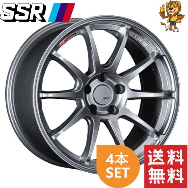 SSR ホイール4本セット GTV02 (GSI) 17インチ 7.0J PCD：114.3/5H インセット：50 グレアシルバー 【法人 ...