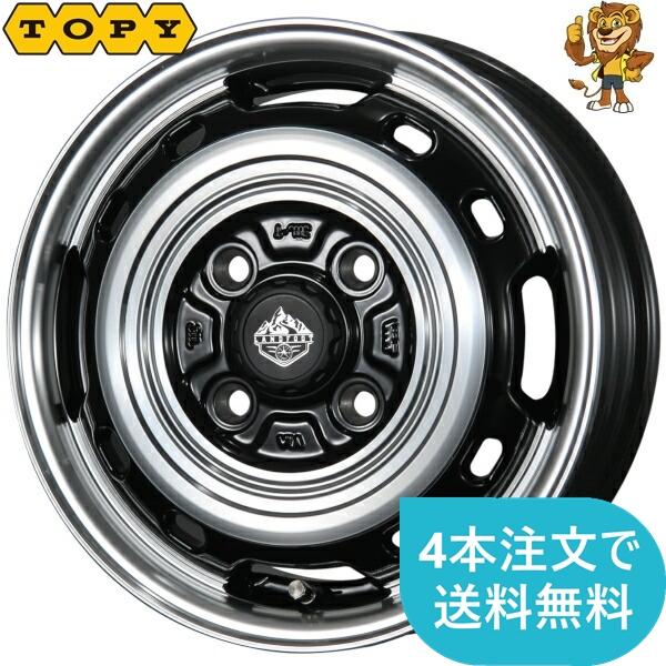 ホイール1本 TOPY LANDFOOT XFG (ランドフット エックスエフジー) 12インチ 3.50B PCD：100 穴数：4 イン ...