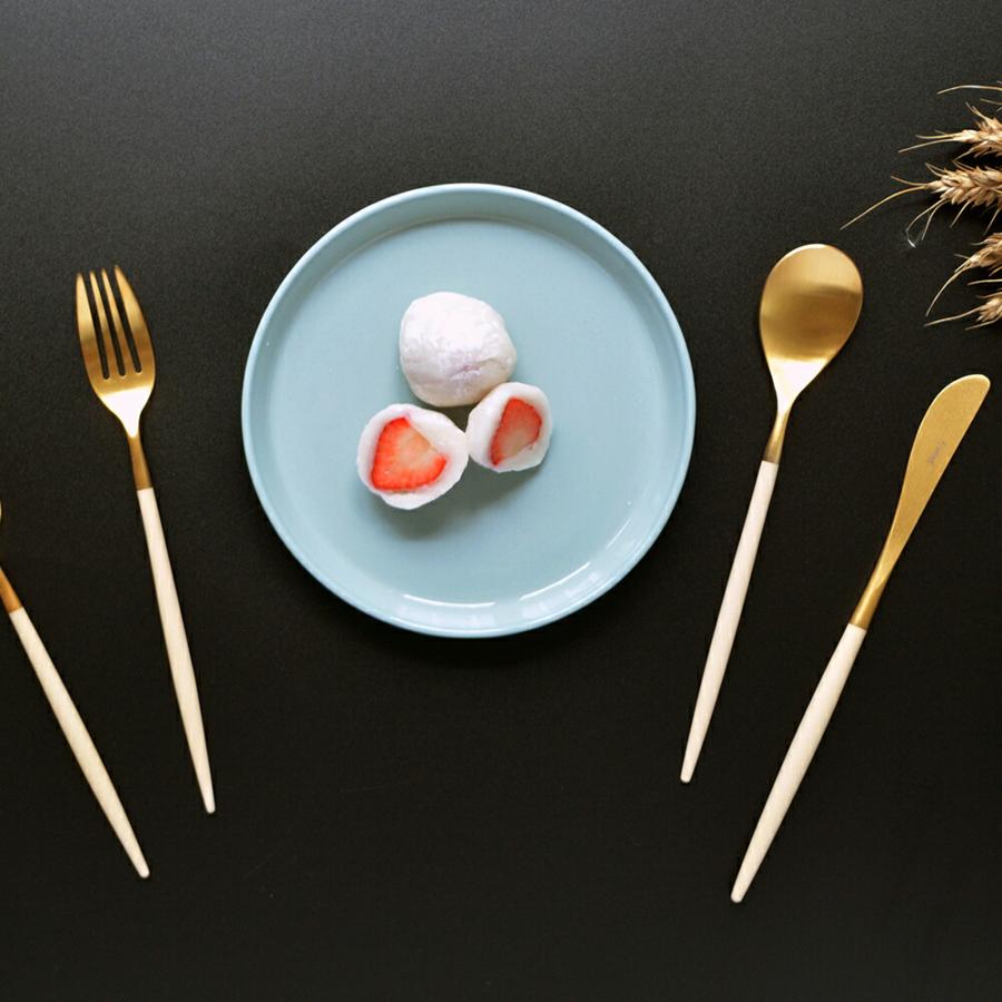 Cutipol MIO アイボリー×ゴールド ペストリーフォーク 【メール便可 6本まで】【正規品】 ( クチポール ミオ カトラリー 結婚 ...