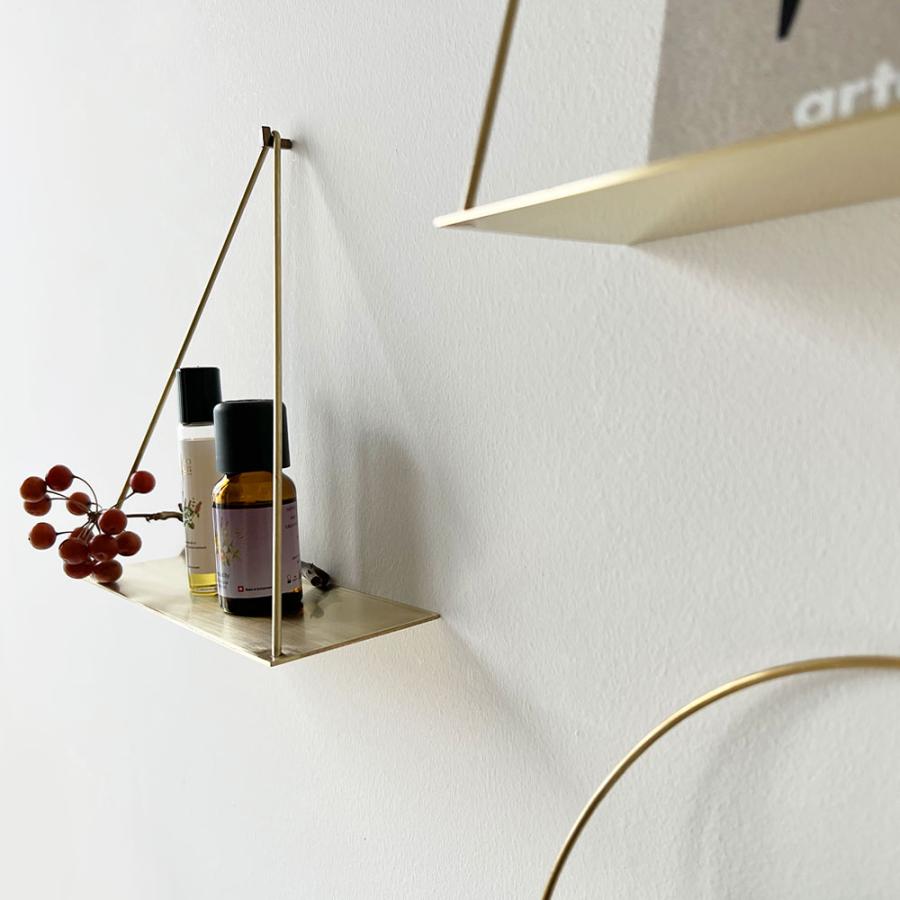 PIKE wall brass shelf 全3種( ピケ ウォールブラスシェルフ ウォールラック シェルフ ディスプレイ 飾り棚 棚 壁掛け ...