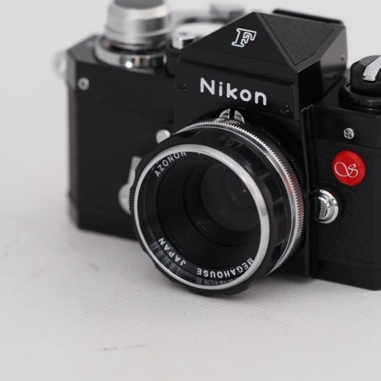 MegaHouse SHARAN シャラン Nikon ニコン F ミニチュア 超小型 ミニ カメラ ブラックモデル クリアケース 元箱付属 ...