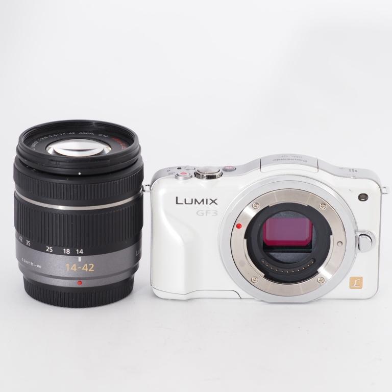 Panasonic パナソニック ミラーレス一眼カメラ LUMIX GF3 14-42mm ズームキット シェルホワイト DMC-GF3X #11019 : 11019 : カメラ本舗 ...