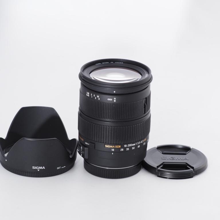 SIGMA シグマ 18-200mm F3.5-6.3 DC MACRO OS HSM キヤノン EFマウント #11488 : 11488 ...