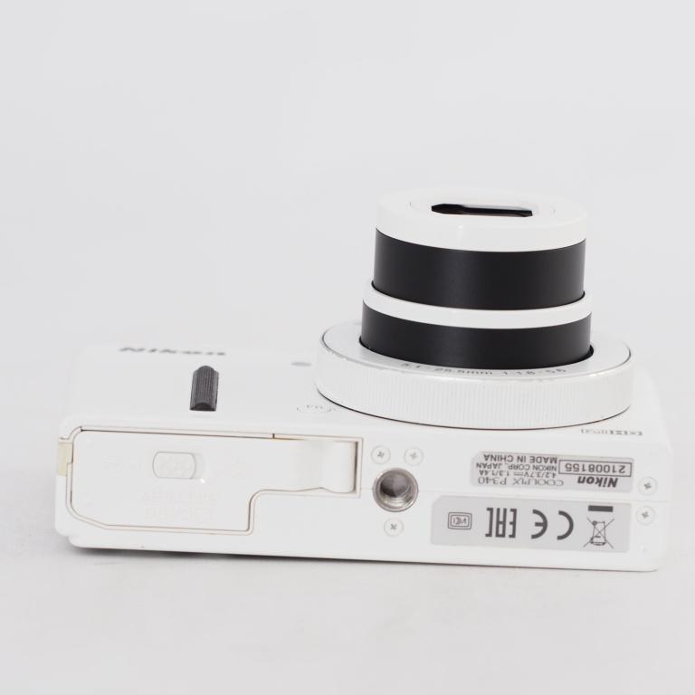 Nikon デジタルカメラ COOLPIX P340 開放F値1.8 1200万画素 ホワイト クールピクス P340WH #12786 ...