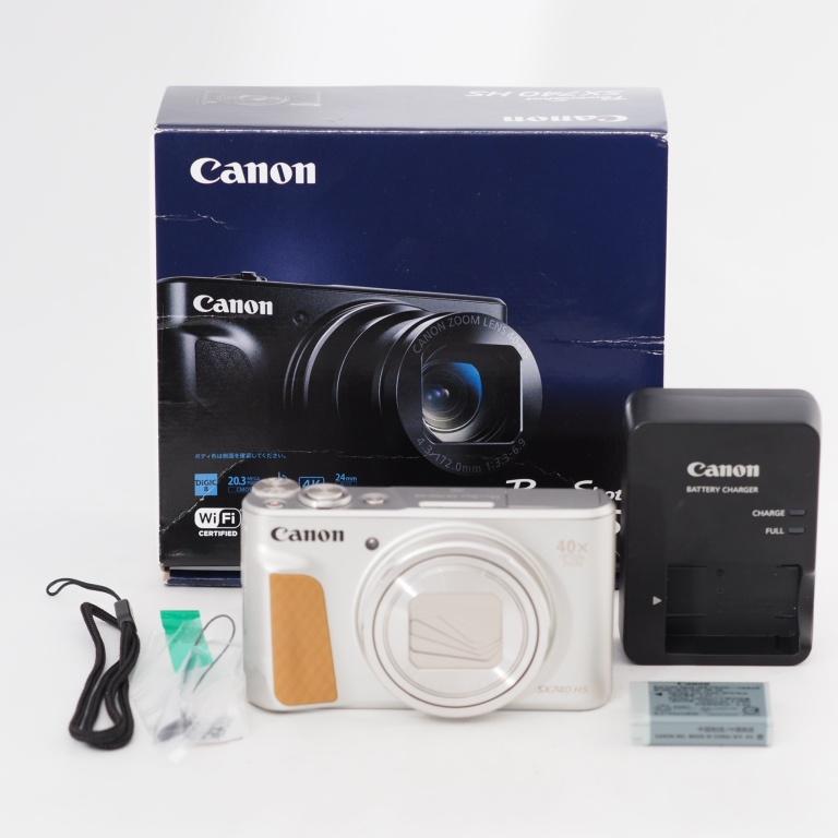 Canon キヤノン コンパクトデジタルカメラ PowerShot SX740 HS シルバー 光学40倍ズーム/4K動画/Wi-Fi対応 ...