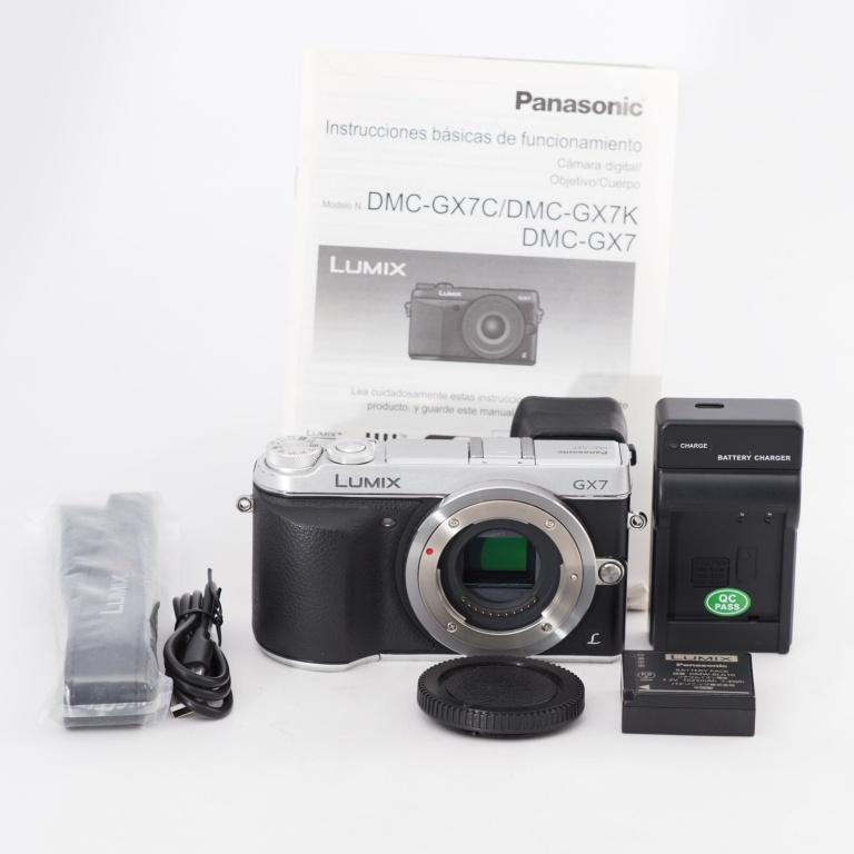 Panasonic パナソニック ミラーレス一眼カメラ ルミックス GX7 ボディ シルバー DMC-GX7-S 海外言語モデル #12897 ...