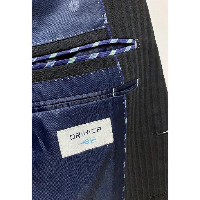 ORIHICA 【良好！】ORIHICAオリヒカ ブラックシャドーストライプ 2Bスーツ A5 T170 黒 ヘリンボーン織 ウール/ポリエステル : Girrfeman ヤフーショッピング店 ...