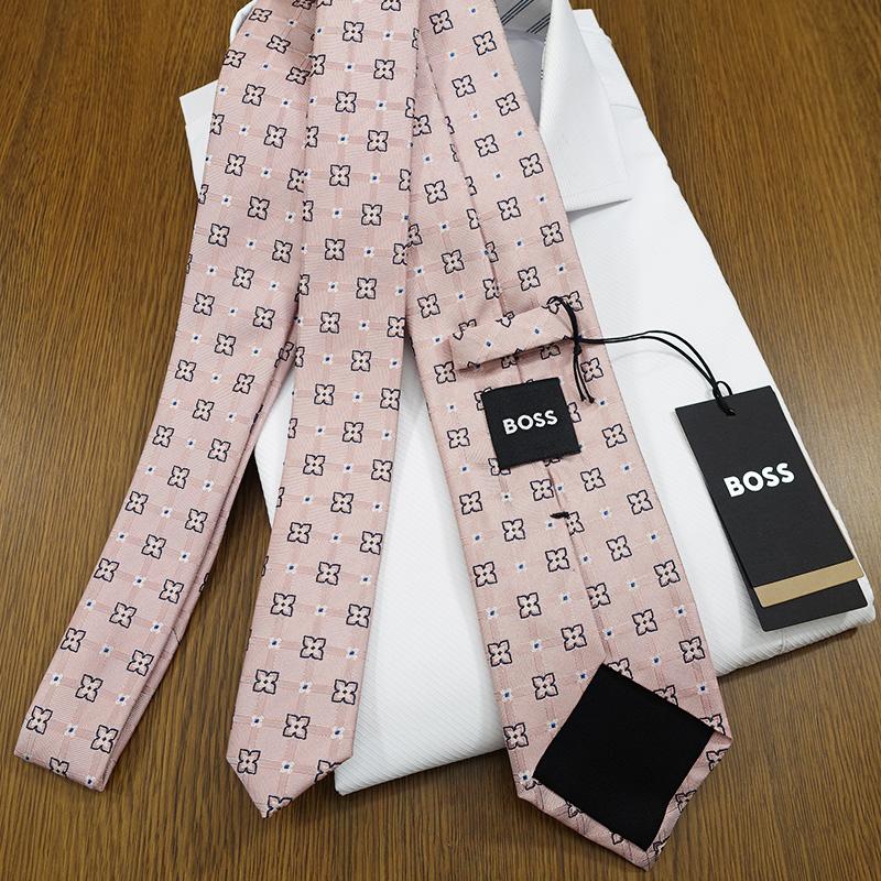 HUGO BOSS ヒューゴボス ネクタイ(7.5cm幅）HB100 ピンク/ブラック【ブランド・プレゼント・バースデー・ギフト】【ラッピング無料・送料無料】 : redrose - 通販 ...