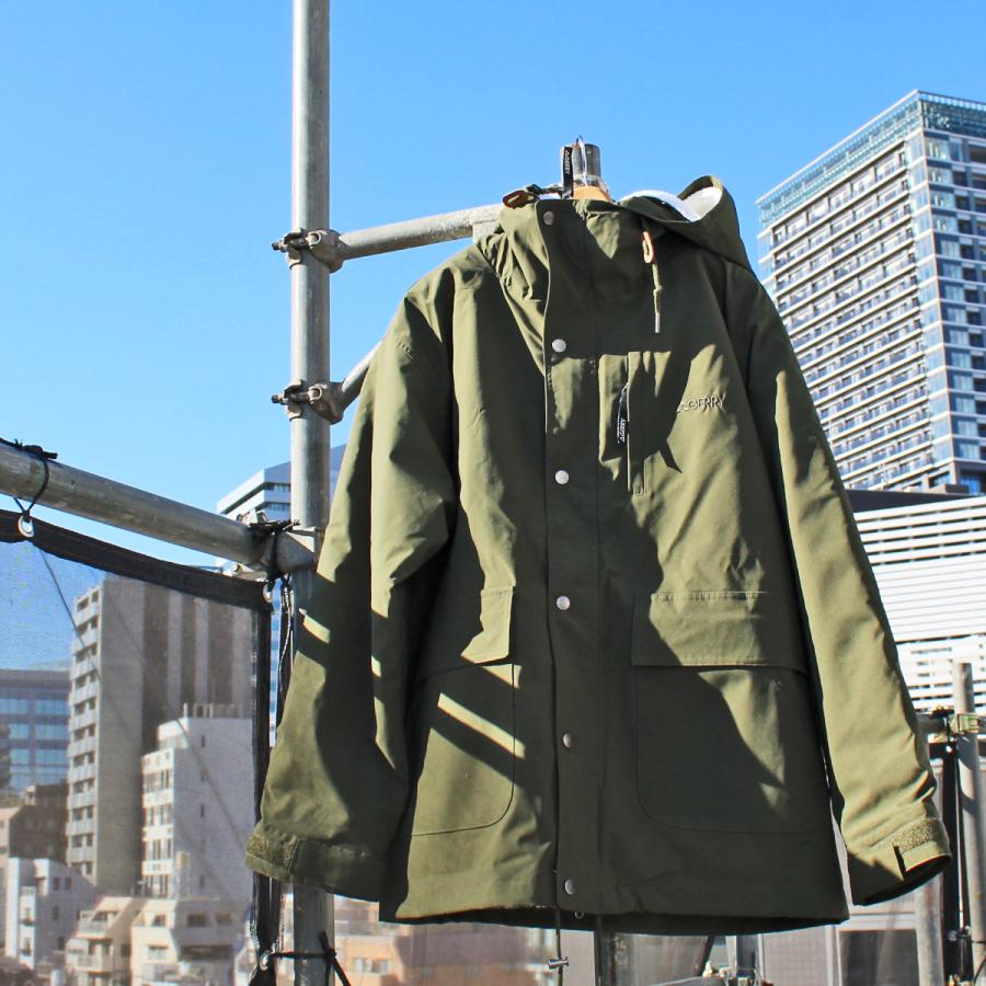 GERRY ジェリー 3WAY MOUNTAIN PARKA included BOA PARKA 3ウェイ マウンテンパーカー アウター 裏ボア 着脱可能 ボアパーカー KHAKI L-LL ...