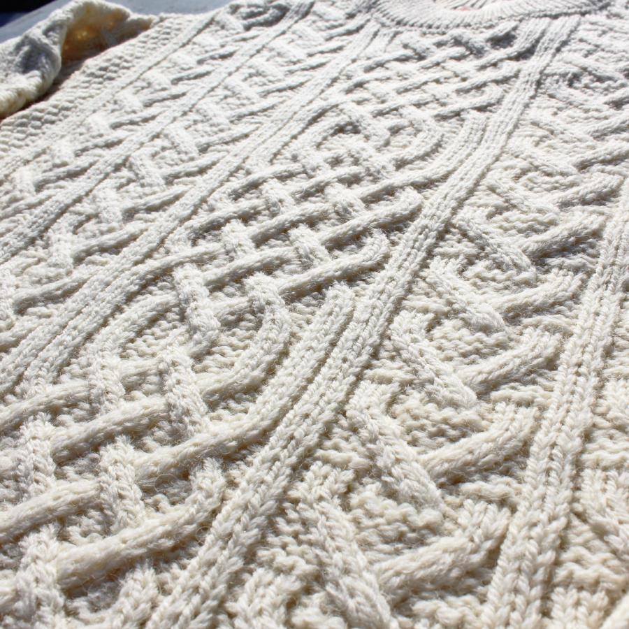 MARS KNITWEAR マーズ ニットウエア ARAN SWEATER BRITISH WOOL100% アラン セーター ブリティッシュ ...