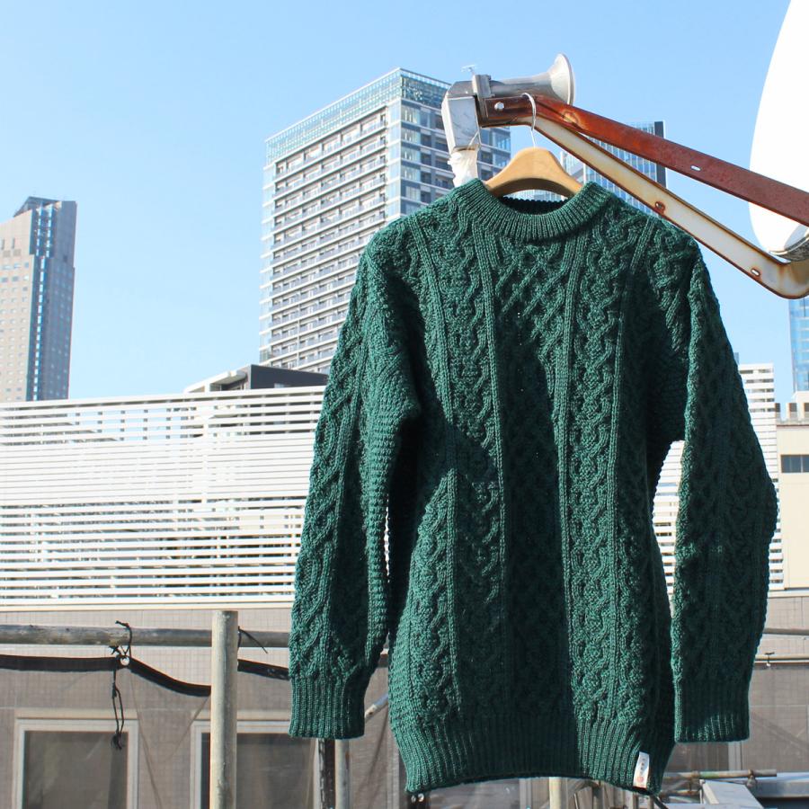 MARS KNITWEAR マーズ ニットウエア ARAN SWEATER BRITISH WOOL100% アラン セーター ブリティッシュ ...